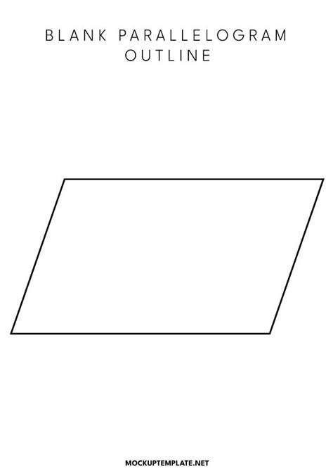 Printable Parallelogram Templates