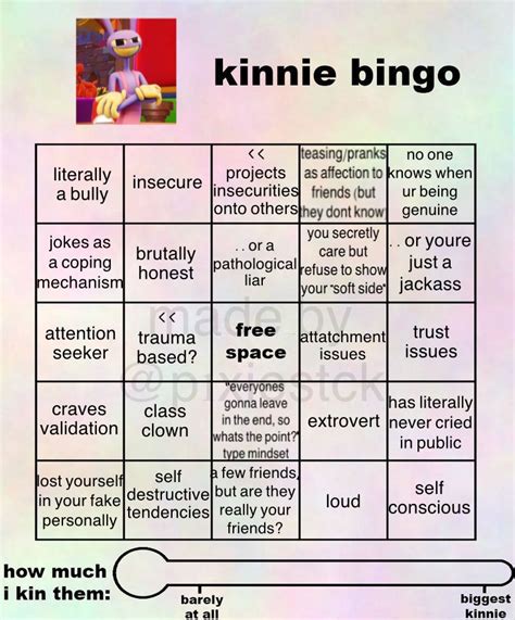Jax Tadc Kinnie Bingo In 2025 Bingo Template Bingo I Dont Have Friends
