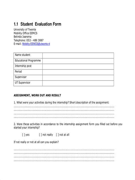 12 Student Sheet Examples To Download