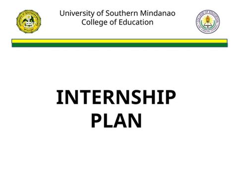 Intership Plan For Teaching Internship Program For Education