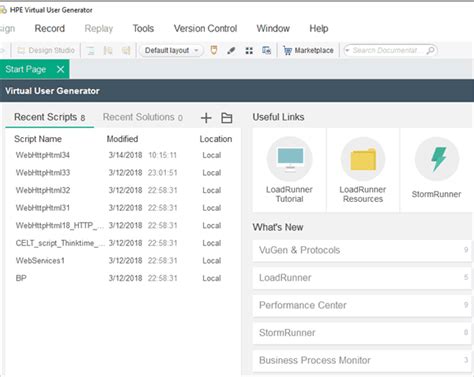 introduction to vugen virtual user generator script recording example