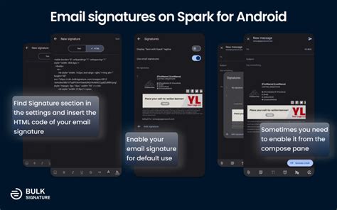 how to set up mobile email signatures in gmail
