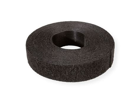 Velcro® One Wrap® Klittenband Ongeperforeerd Op Rol 20mm Zwart 25 M