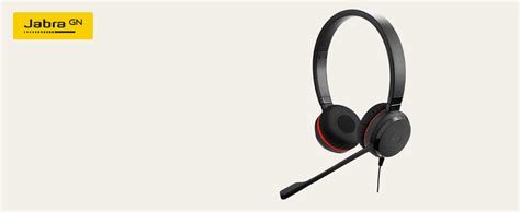 Jabra Evolve 30 II Wired Headset Stereo MS Optimized Telephone Headset With Superior Sound