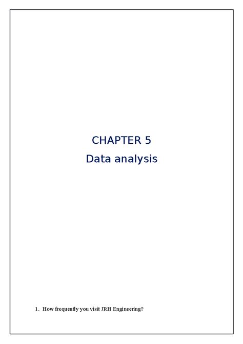 Chp 5 You Will Get From It Chapter 5 Data Analysis 1 How