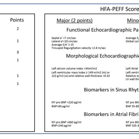 Scoring Algorithms For Hfpef Diagnosis H 2 Fpef Score Patient Gets