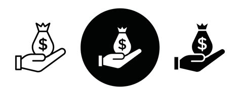 Contribution Outline Icon Collection Or Set Contribution Thin Line Art