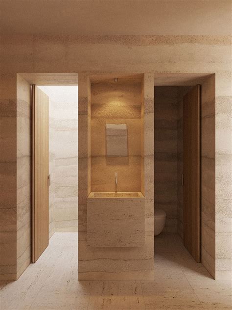 Subtle Home Design With Rammed Earth Walls