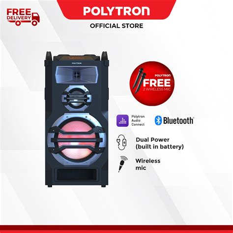 Jual Polytron Portable Speaker Pts 12kf15 Shopee Indonesia