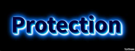 Protection Text Effect And Logo Design Word