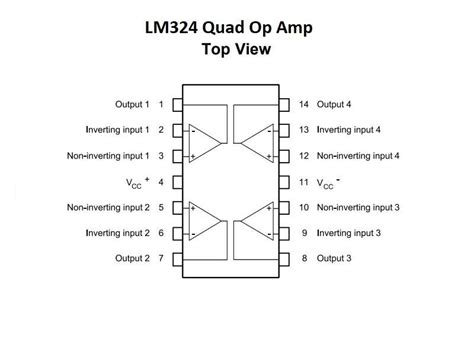 Lm324 Quadruple Operational Amplifier Dip 14 Makers Electronics