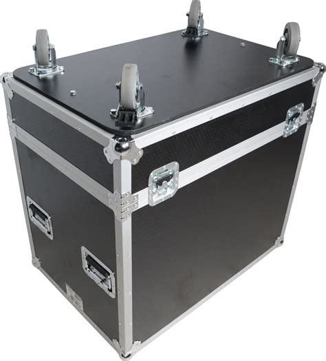 Universal Line Array Speaker Flight Case With Caster Wheels Holds Qsc