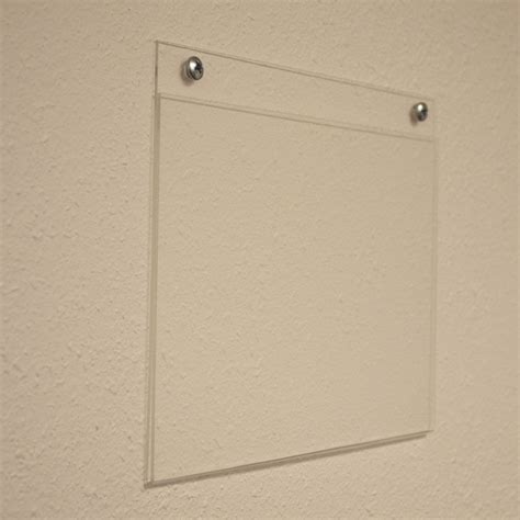 Acrylic Wall Mount Sign Holder Landscape 11w X 8 5h
