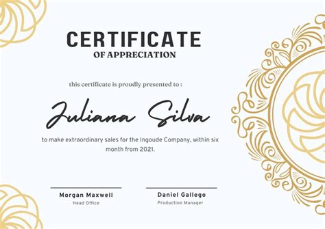 Page 2 Free Printable Customizable Course Certificate Templates Canva
