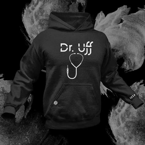 Dr Uff Premium Hoodie Schwarz Hoodies Hoodies Womens Black Hoodie