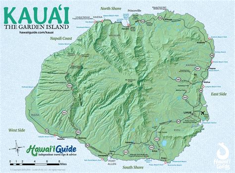 Kauai Map Printable