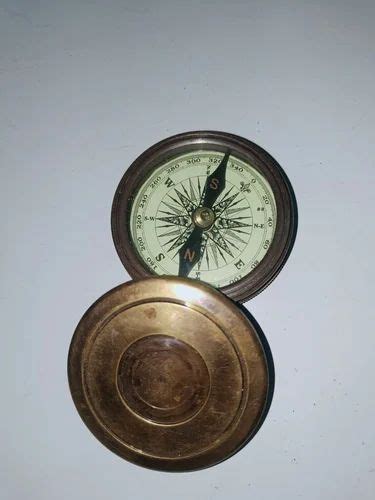 Brass Golden 25 Inch Coyam Nautical Compass Sizediameter 2 Inches
