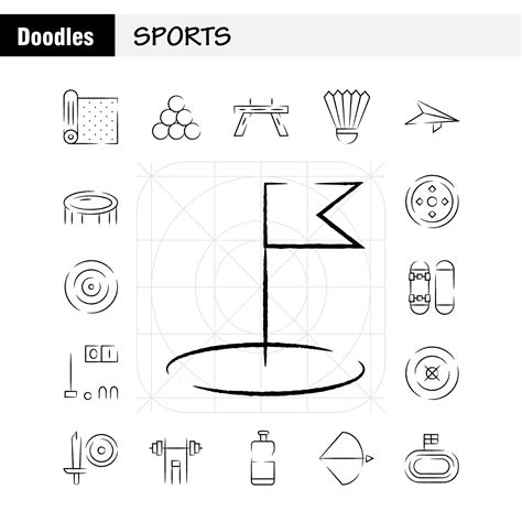 Sports Hand Drawn Icon Pack For Designers And Developers Icons Of Mat Sport Sports Yoga