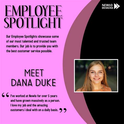 Printable Spotlight Template 580 Free Templates For ‘employee