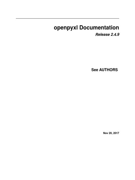 Openpyxl Pdf Pdf Microsoft Excel Worksheet