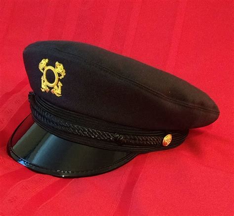 Handcrafted American Yacht Captains Hat Gold Bullion Embroidery Etsy