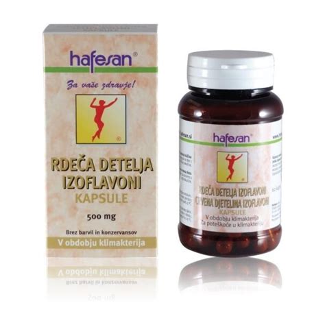 Hafesan Rdeča Detelja Izoflavoni 500 Mg Kapsule 60 Kapsul Lekarna Plavž