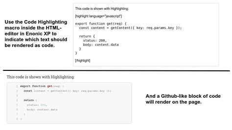 Code Highlighting Macro Enonic Market