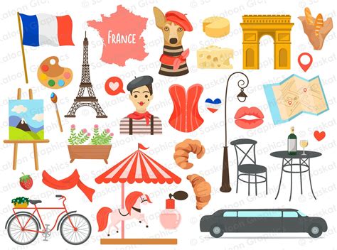 France Travel Clip Art French Flag World Culture European