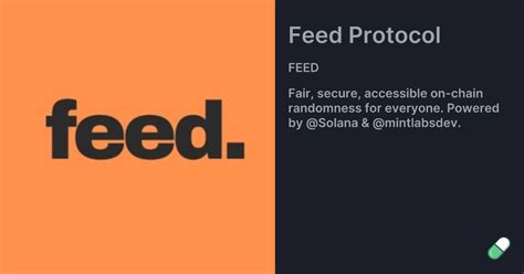 Feed Protocol Feed Pump