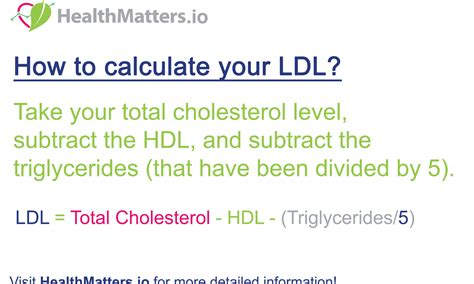 How To Calculate Your Ldl Cholesterol