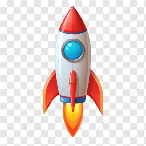 卡通火箭剪貼畫插圖 卡通火箭飛船 紅色和白色火箭 太空火箭剪貼畫png去背圖片素材免費下載，免摳圖設計圖案下載 Pngtree