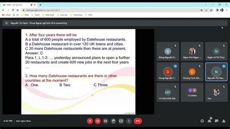 Ueh English Class B7 Youtube