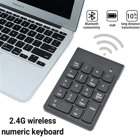 USB 2 4G คยบอรดตวเลข ไรสาย Wireless Numeric Keypad แปนพมพตวเลข 18 ใชไดกบทกอปกรณ