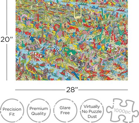 Where S Waldo Wally Dinosaurs 1000 Piece Jigsaw Puzzle 710mm X 510mm