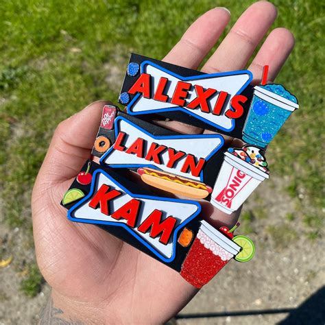 Custom Sonic Name Tags Etsy