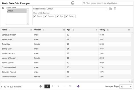 Github Infusion Jsvue3 Ui Grid Vue3 Ui Grid Is A Light Weight Java Script Framework