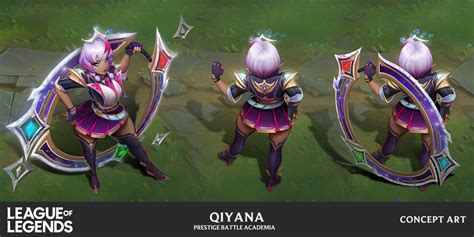 Prestige Battle Academia Qiyana Concept Art By Aifan If Aurelion Solar On Tumblr