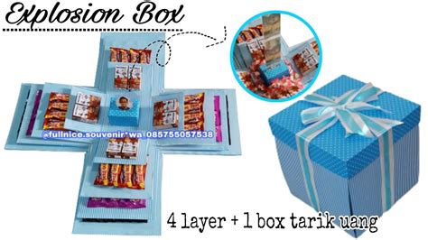 Diy Explosion Box Ide Snack Box Dengan Uang Tarik Kado Kejutan