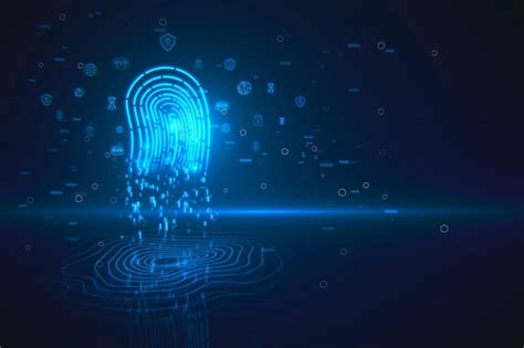 Premium Photo Biometric Data Security And Scan User Concept With