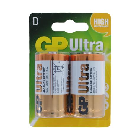 GP Batteries Ultra Alkaline D Batteries Cell Pack Solutions