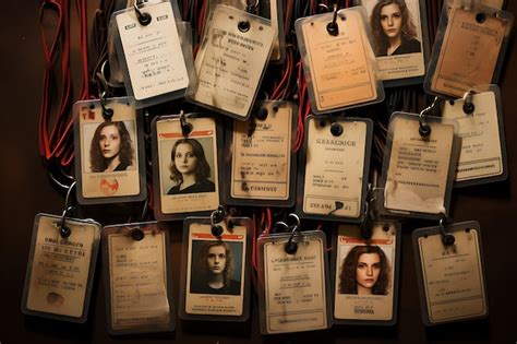 Premium Ai Image Closeups Of Student Id Cards And Badges