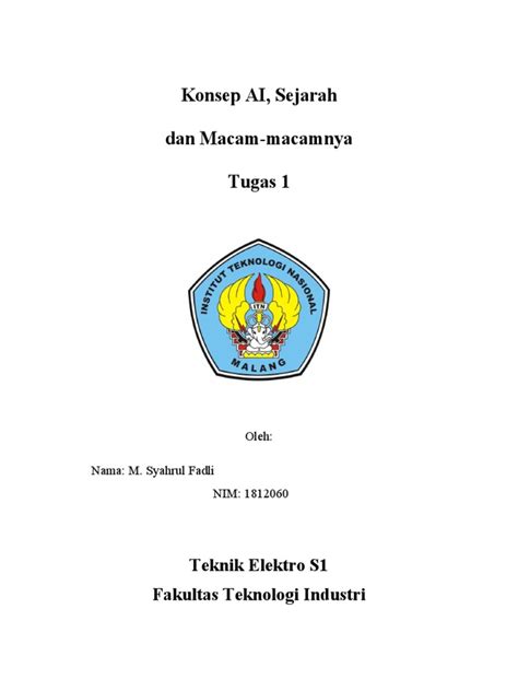 Konsep Ai Artificial Intelligent Pdf