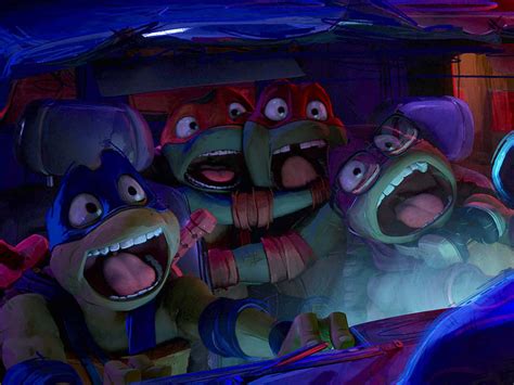 Download T M N T Mutant Mayhem Excitement Wallpaper