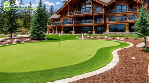 Artificial Landscape Turf Backyard Putting Green Perfection Pave N Turf