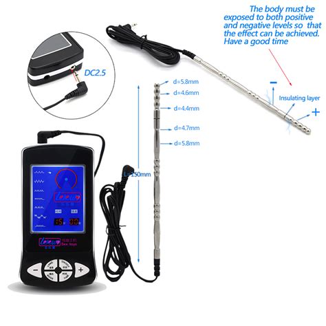 Tens Electro Sex Kit Penis Urethral Sounds Electronic Pulse Massager