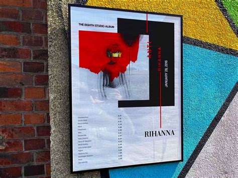 Rihanna Anti Album Cover Poster 3 Deluxe