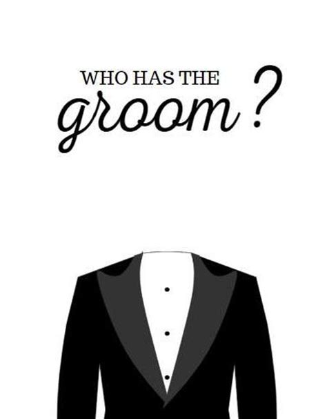 Who Has The Groom Game Editable Hen Party Template Canva Digital