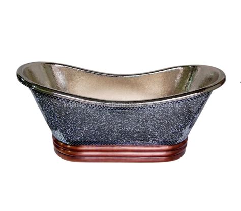 Mosaic Nickel Copper Bathtub Luxury Modern Design Suitable For Hotel