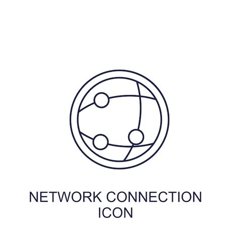 Network Connection Icon White Background Premium Vector