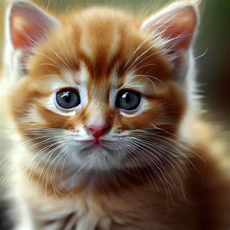 Premium Ai Image Red Kitten